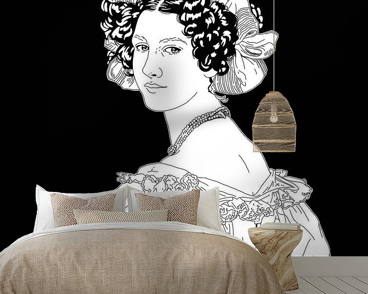 Portret van Auguste Strobl van Zoë Hoetmer op canvas, behang en meer