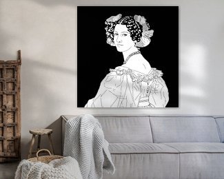 Portret van Auguste Strobl van Zoë Hoetmer op canvas, behang en meer