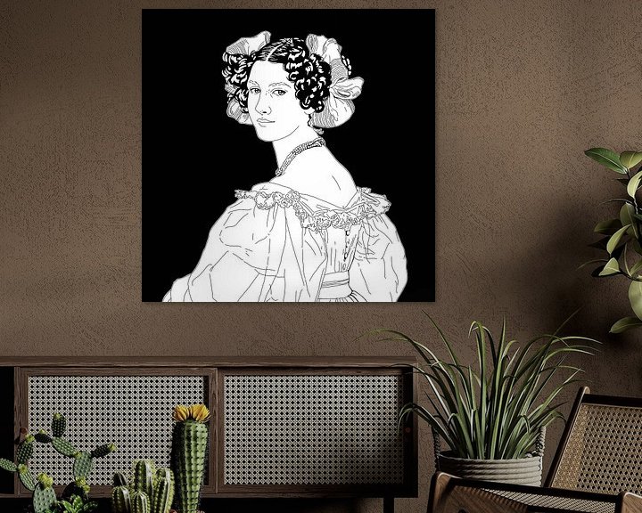 Portret van Auguste Strobl van Zoë Hoetmer op canvas, behang en meer