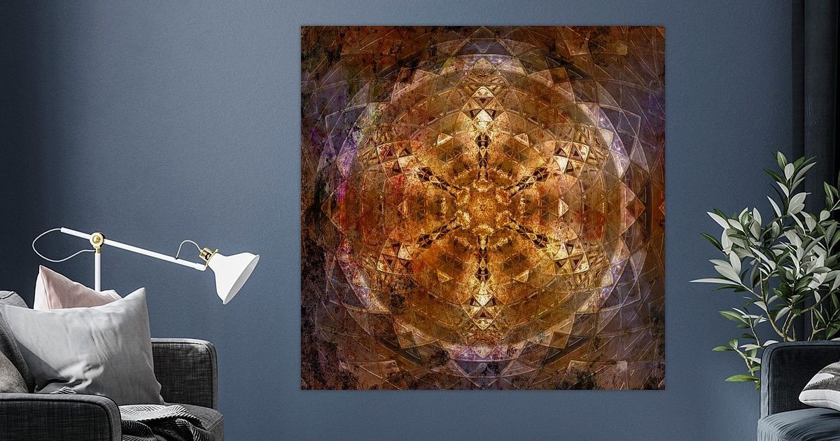 Mandala MixedMedia von Sabine Wagner auf ArtFrame, Leinwand, Poster und ...