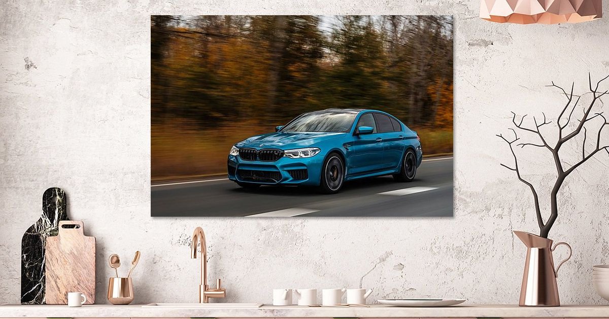 Snapper Rocks BMW M5 van Bas Fransen op canvas, behang en meer