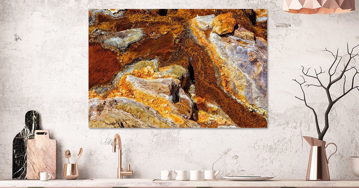 Der rote Fluss von Aron van Oort auf ArtFrame, Leinwand, Poster und ...