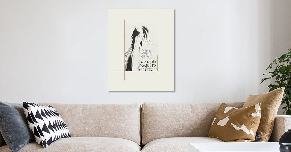 Joseph Paquin Art Deco Reclame - Boho, chic, Parijs van NOONY op canvas ...