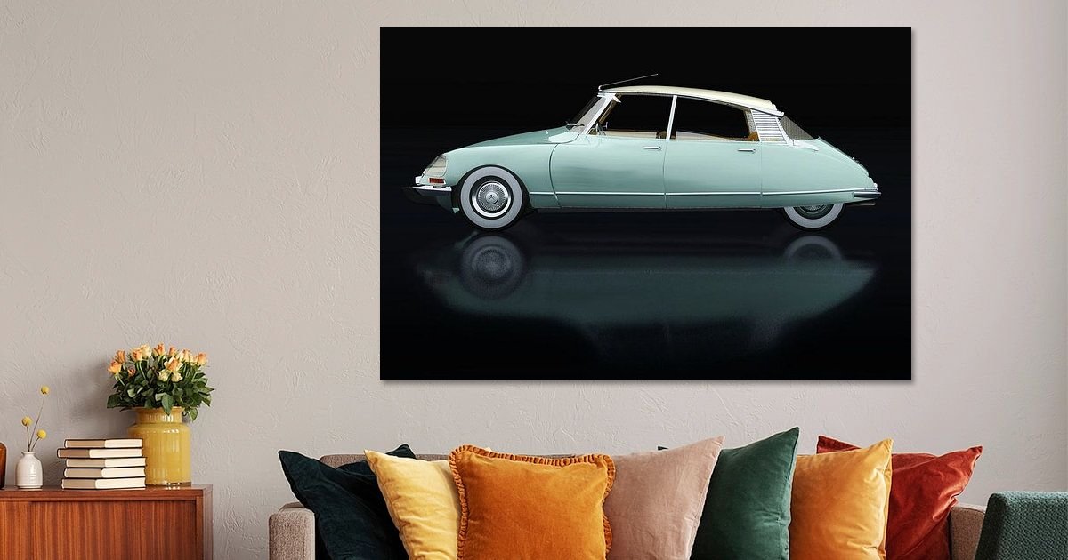 Citroën DS-23 Injection Pallas Lateral View by Jan Keteleer on canvas ...