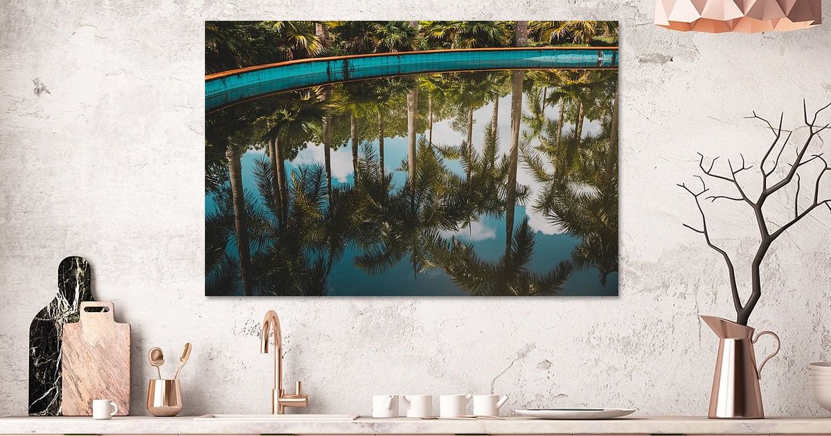 Reflection Palm Trees at Abandoned Water Park Vietnam by Susanne ...