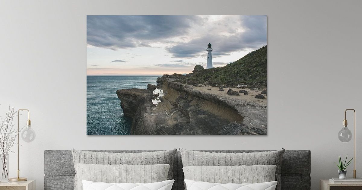 Phare de Castle Point en Nouvelle-Zélande par l'artiste Tom in 't Veld