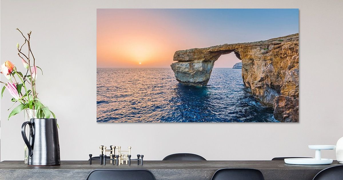 MALTA 15 -Het Blauwe Raam (Azure Window) van Tom Uhlenberg op canvas ...