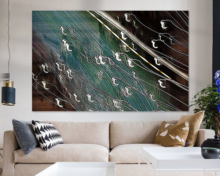 Mooie lint kunst op canvas, behang en meer