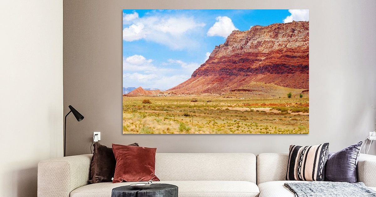 Layers of the mountain | Kayenta | USA van RB-Photography op canvas ...