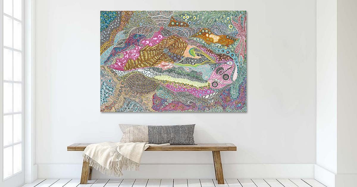 Deep Sea van Mohamed Hamida op canvas, behang en meer