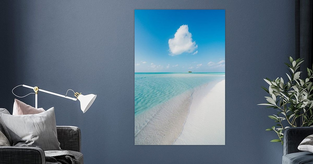 Malediven 10 van Andy Troy op canvas, behang en meer