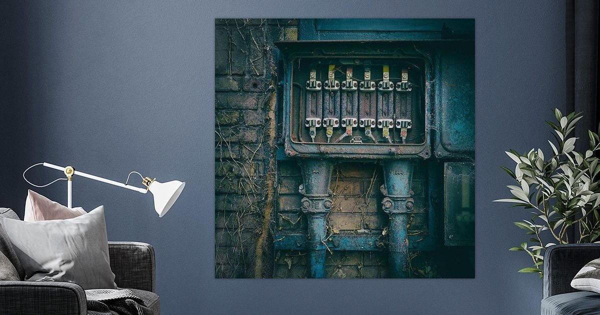 urbex industry by Saskia Schotanus on canvas, poster, wallpaper and more