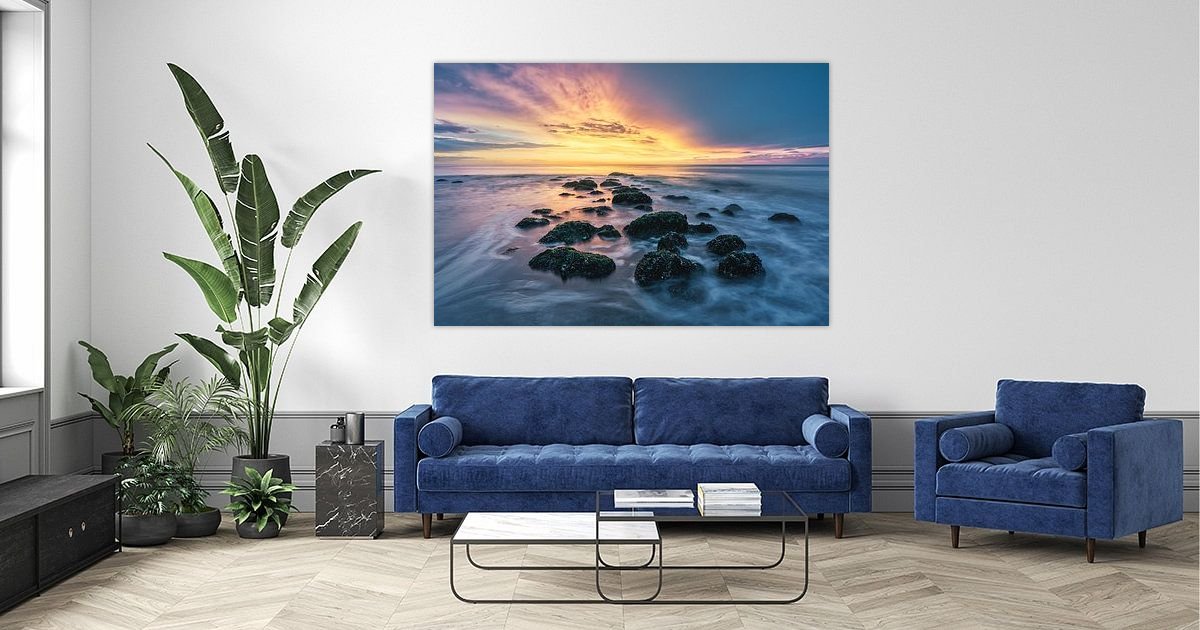 Landschap Kust van Original Mostert Photography op canvas, behang en meer