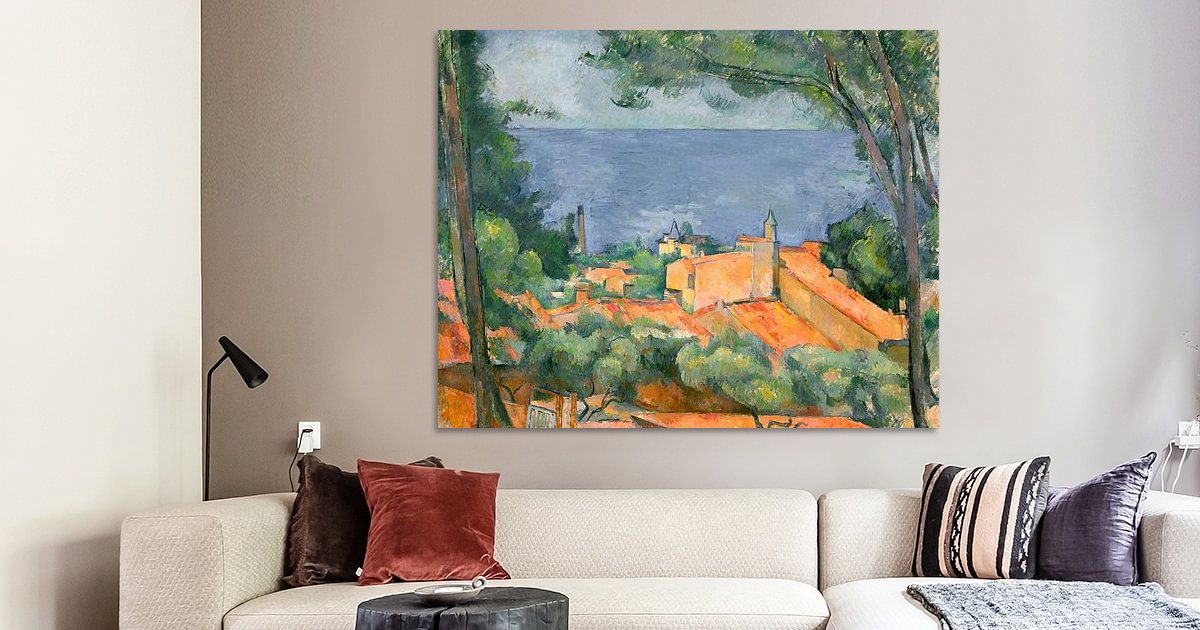 L’Estaque Aux Toits Rouges, Paul Cézanne | Art Heroes