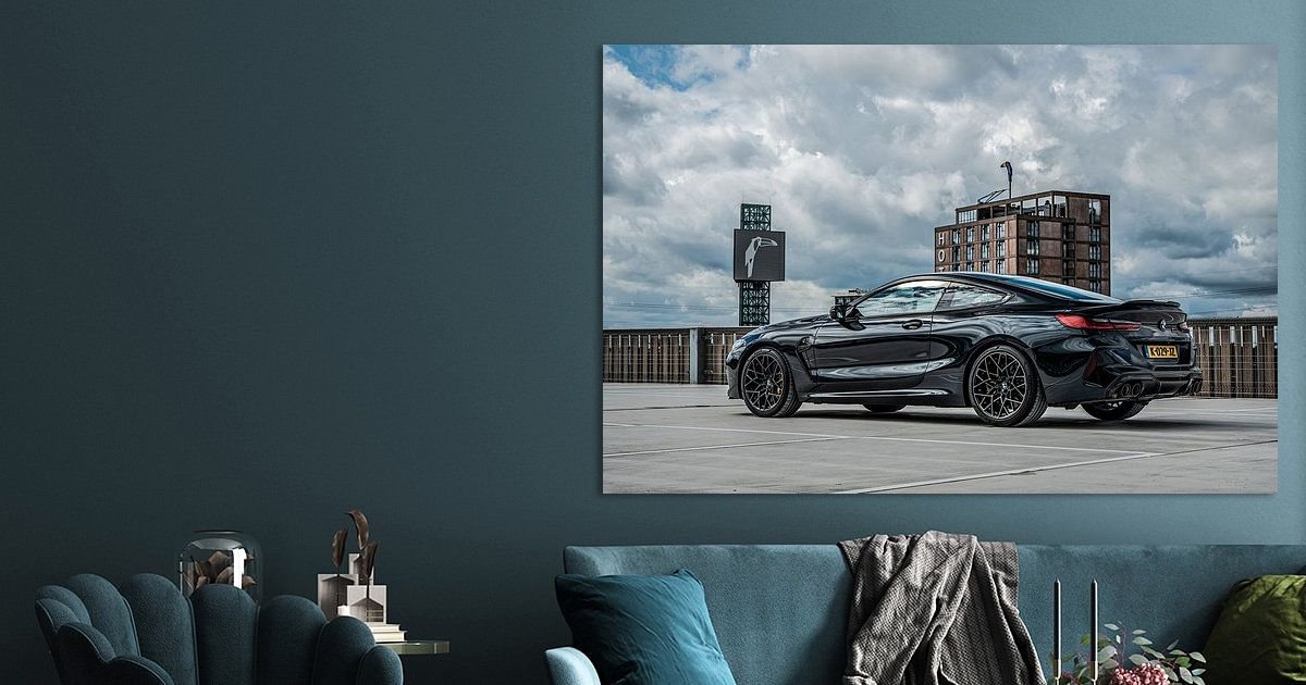 BMW M8 Competition Coupé van Bas Fransen op canvas, behang en meer