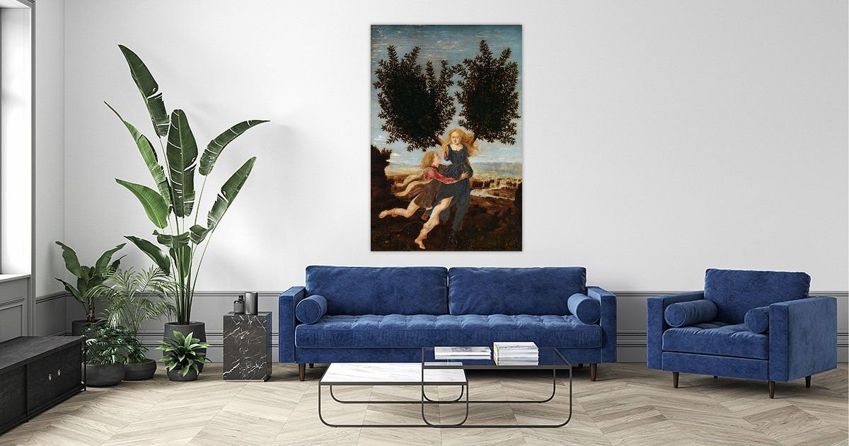 Apollo and Daphne, Piero del Pollaiuolo on canvas, poster, wallpaper ...