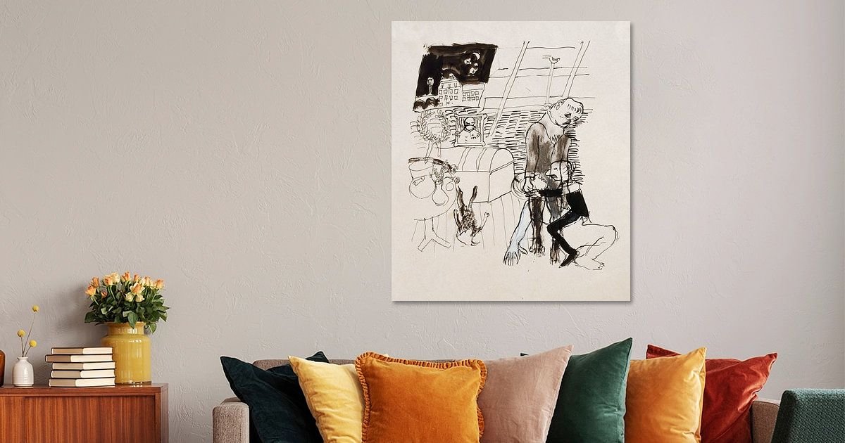 The Hanged Man's Wife, Walter Kurt Wiemken on canvas, poster, wallpaper ...