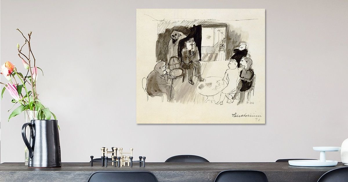 Sanatorium, Walter Kurt Wiemken on canvas, poster, wallpaper and more