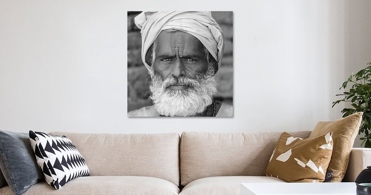 De indringende blik van Chris Moll op canvas, behang en meer