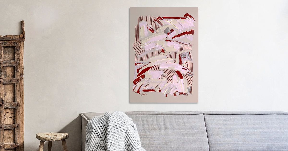 ‘Abby’ | Modern Abstract van Ceder Art op canvas, behang en meer