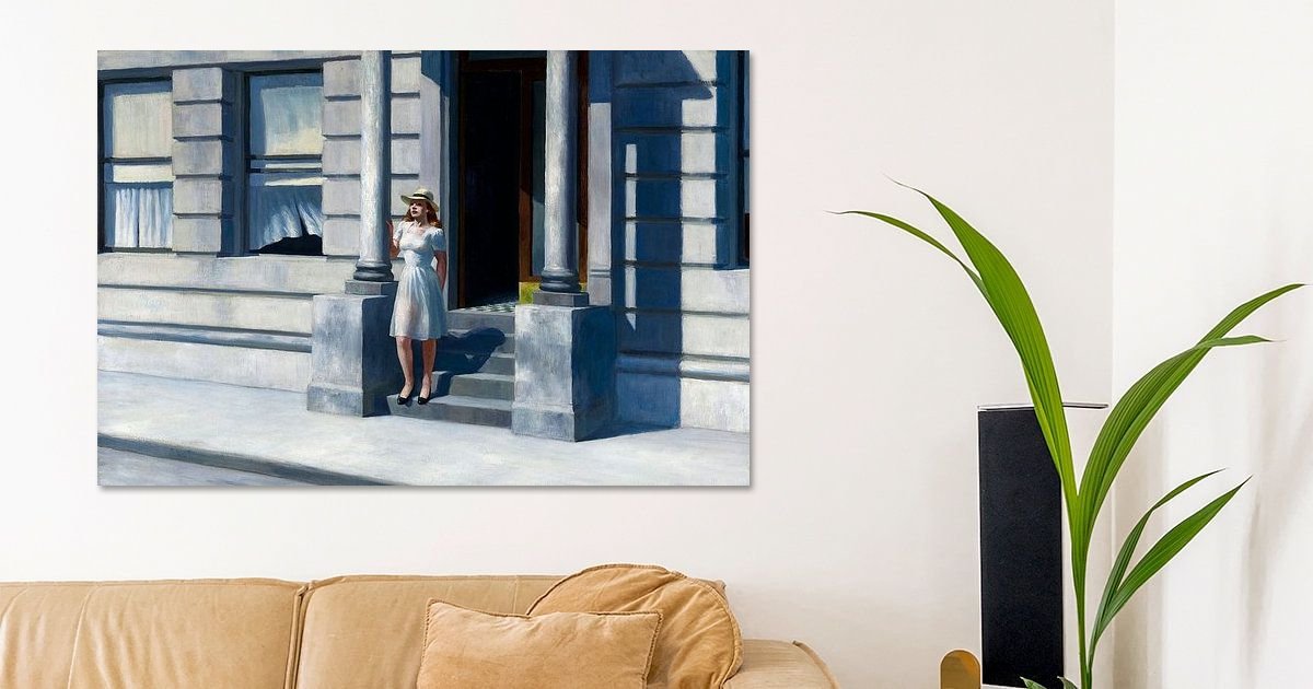 Summertime, Edward Hopper op canvas, behang, poster en meer