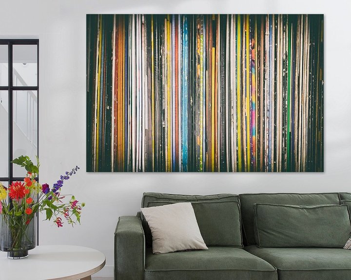 Vinyl Album Cover Schallplattensammlung in Vintage Filmkamera Farbtöne ...