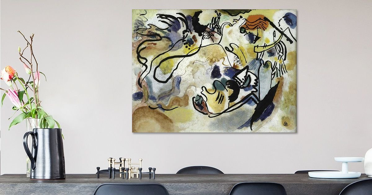 The Day of the Last Judgement, Wassily Kandinsky on canvas, poster ...