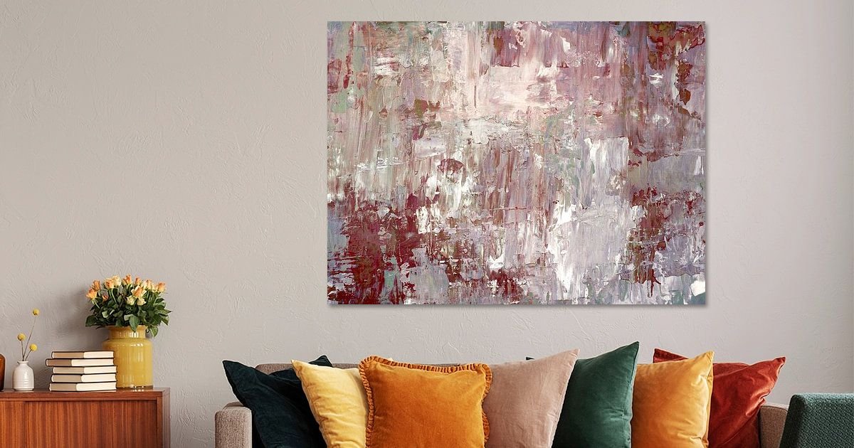 Mist over de maïs klaproos van FRESH Fine Art op canvas, behang en meer