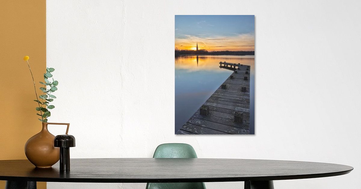 Amstelveense Poel. van Richard Nell op canvas, behang en meer