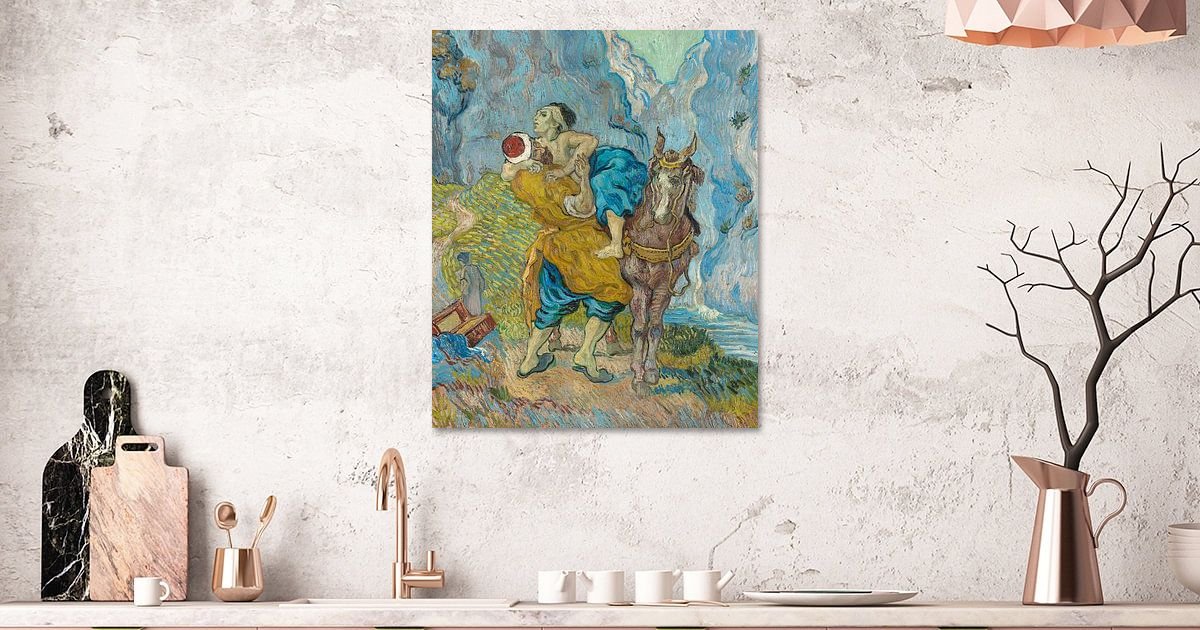 Le bon Samaritain (d'après Delacroix), Vincent van Gogh | Art Heroes