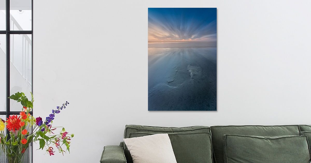 Landschap Kust en zonsondergang van Original Mostert Photography op ...